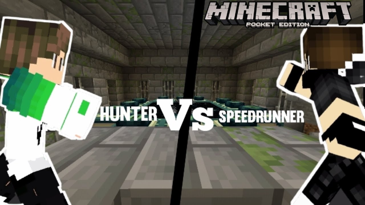 Speedrunner Vs Hunter| Extreme Battle| Minecraft Pocket edition ...