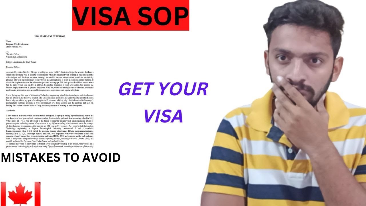 How to Write SOP for Canada Study Visa || SOP for Canada Visa || Visa ...