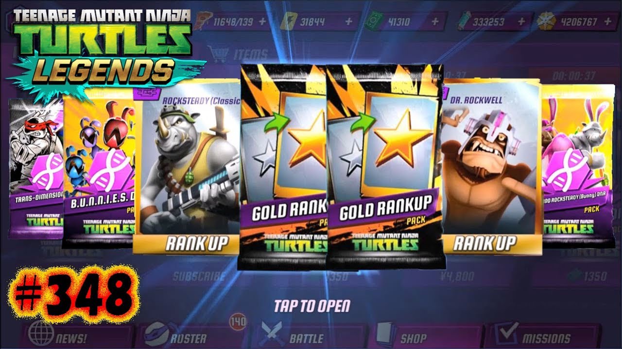 TMNT Legends - Weekend Golden Packs Play #348 (忍者神龟ミュータントタートルズ レジェンズ ...