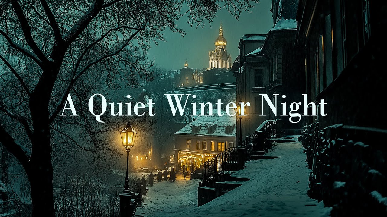 Dreamy Winter Scenes - A Quiet Night in the Victorian Town | Dark ...