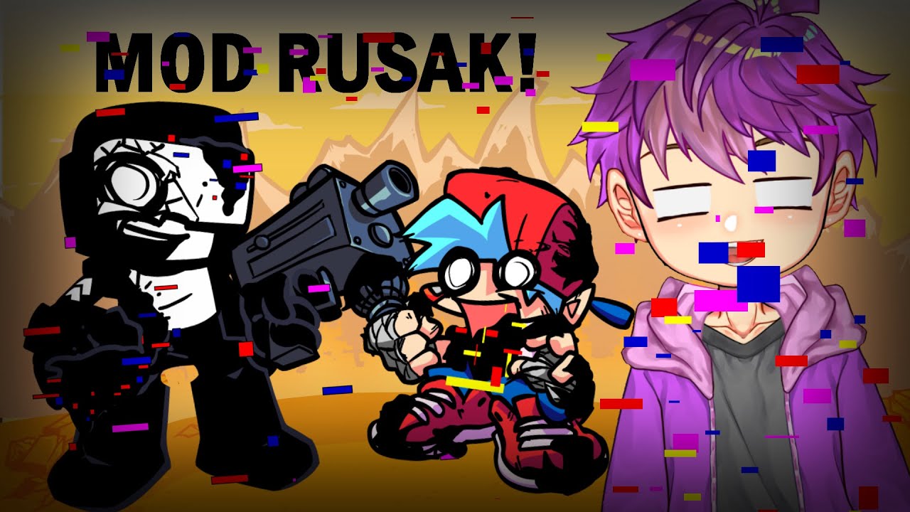 Aku Lawan Tankman yang Sudah RUSAK!! || FNF Mod Corrupted Night - YouTube