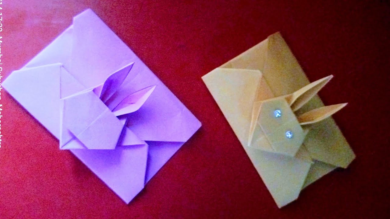 How to make Rabbit Envelope - YouTube