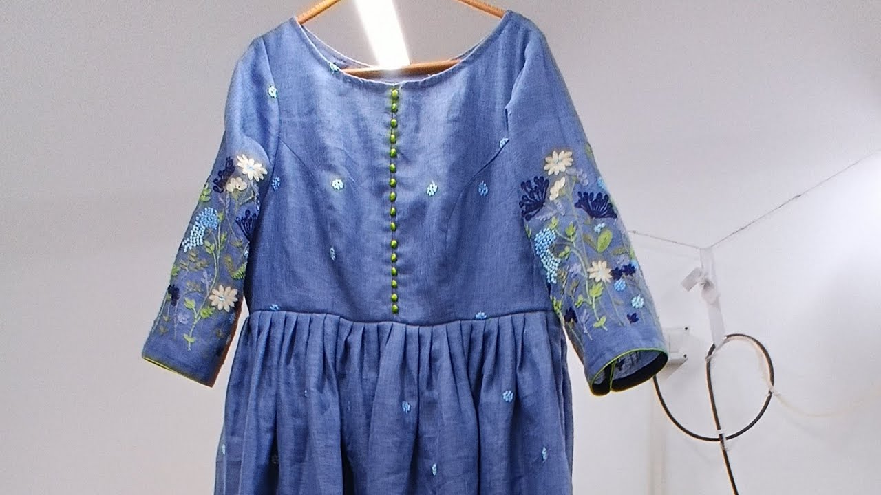 Long frock stitching live! part2 - YouTube