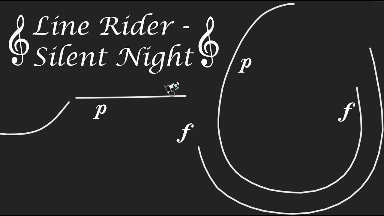 Line Rider #9 - Silent Night (Manuel Espinoza) - YouTube