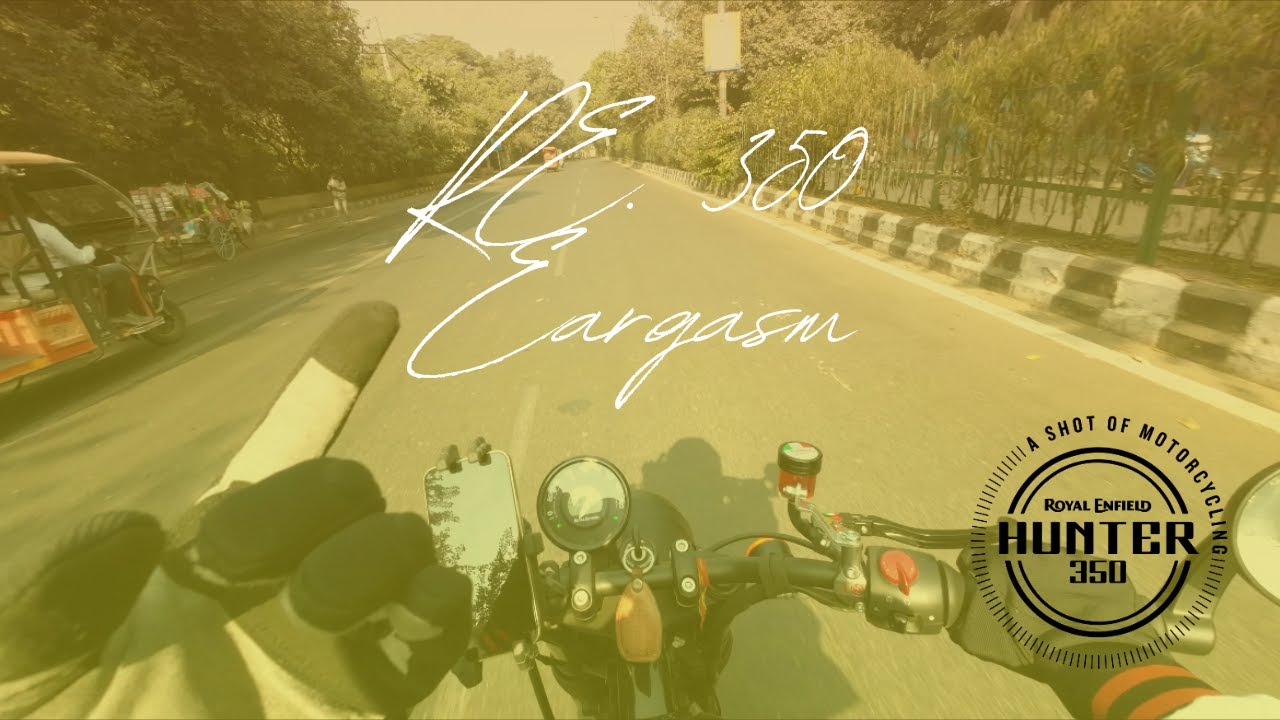 EARGASM ALERT! 3 Minutes of Pure Royal Enfield Hunter 350 Stock Exhaust ...