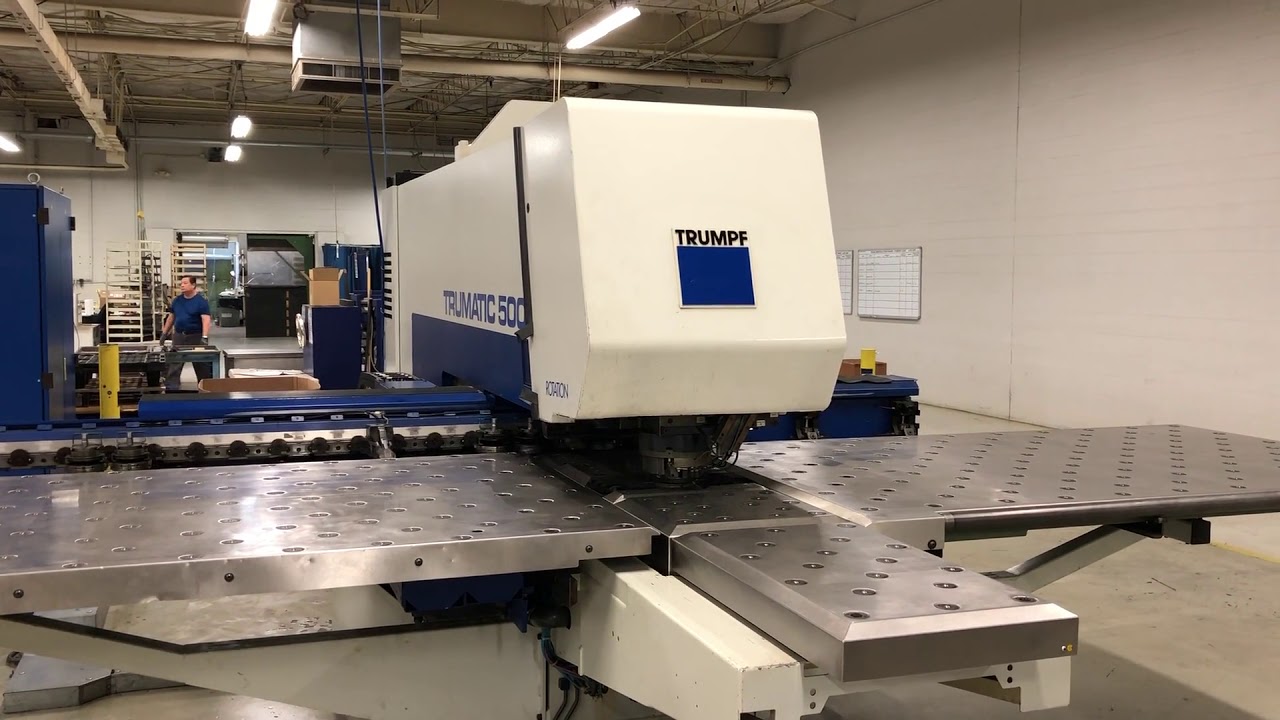 Trumpf Trumatic 500 Turret Punch, 2000 - YouTube