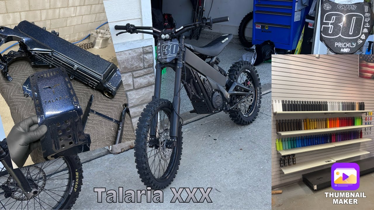 POWDER COATING MY TALARIA X3 - YouTube