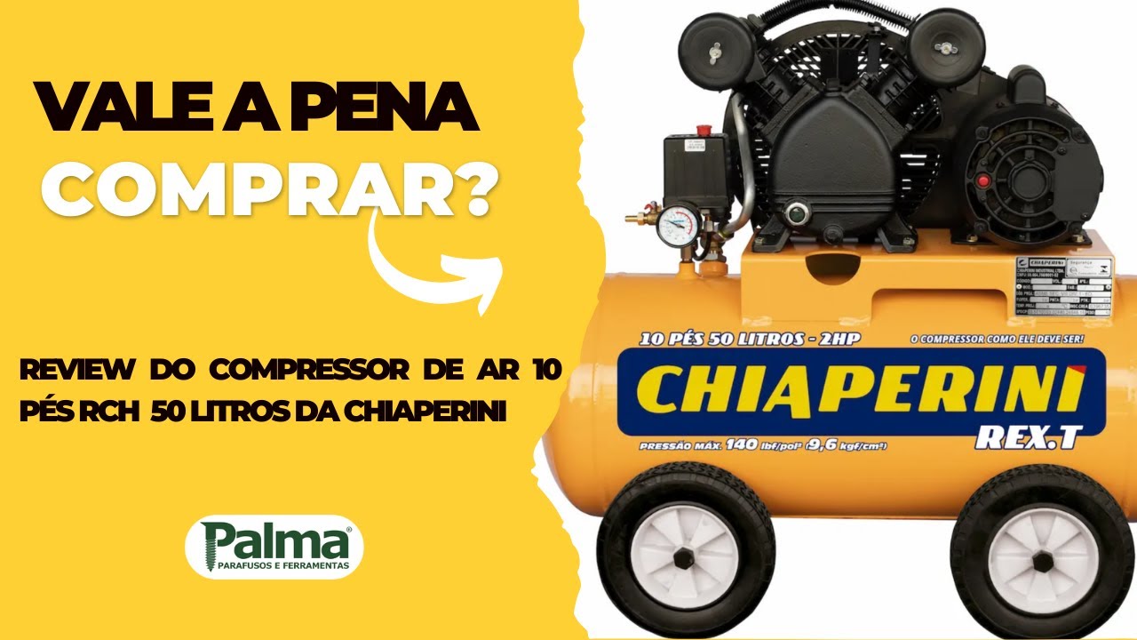 Compressor De Ar 10 pés RCH 50LT da Chiaperini - O mais compacto ...