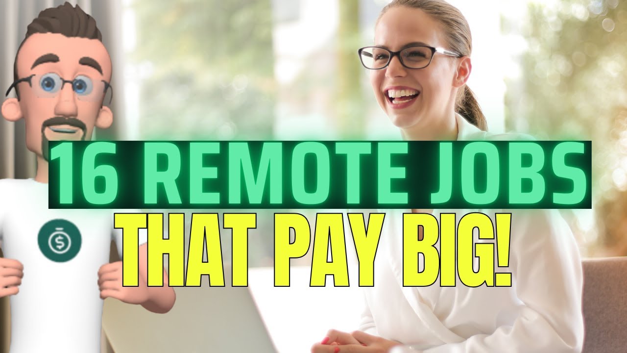 16 Fun Remote Jobs That Pay Big - YouTube