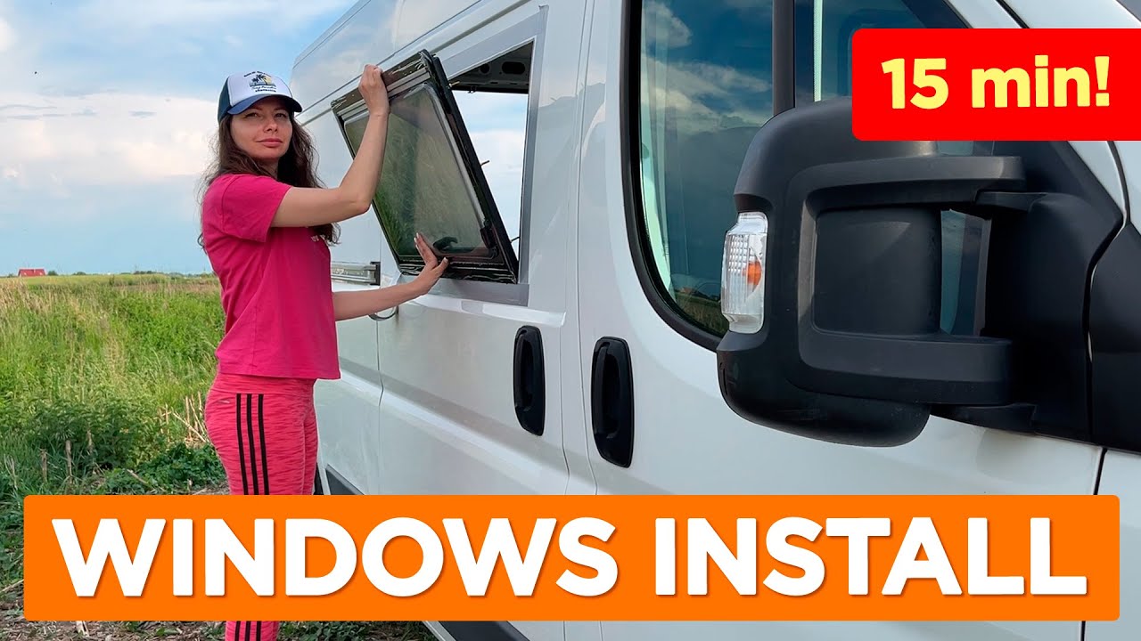 RV Window Replacement in 15 min | Van Windows Installation - YouTube