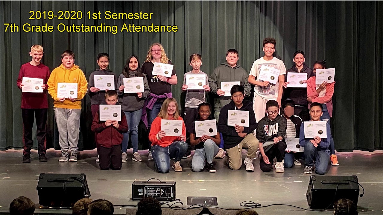 Coloma Junior High 1st Semester Awards Ceremony - YouTube