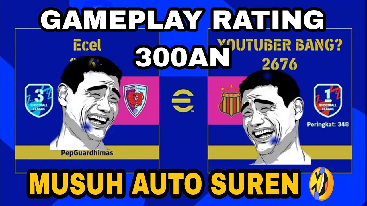 GAMEPLAY RATING 300AN KETEMU DIVISI 3 AUTO SUREN MUSUHNYA🫡EFOOTBALL 2023 MOBILE #efootball - YouTube