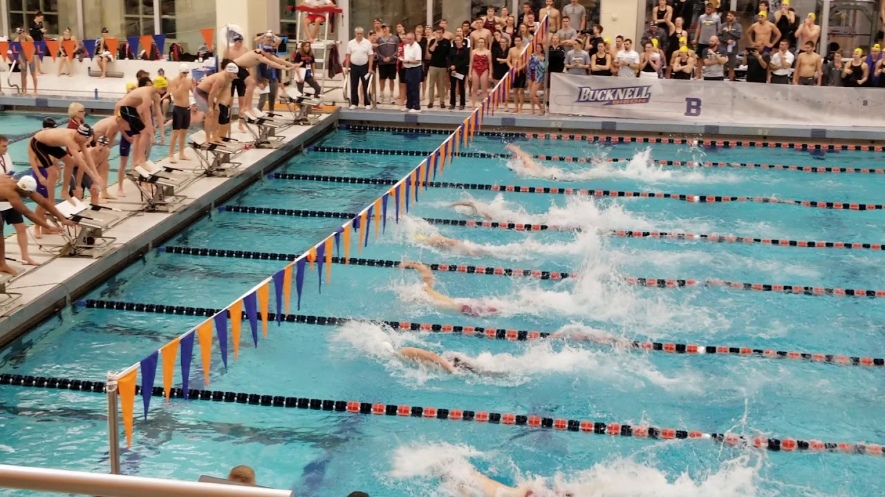 12/06/19 Towson Swimming @ Bucknell Invitational (200 free relay) - YouTube