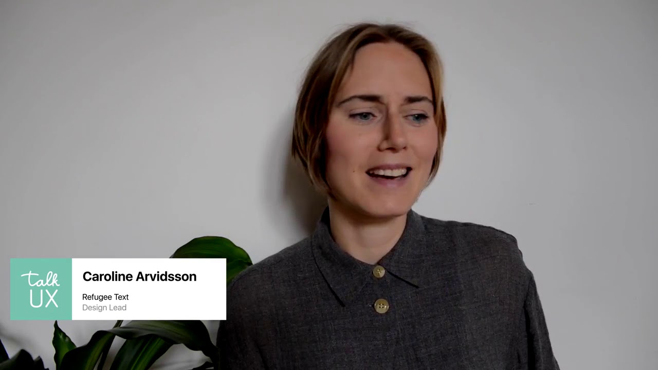 2017 Talk UX Speaker introduction Caroline Arvidsson - YouTube