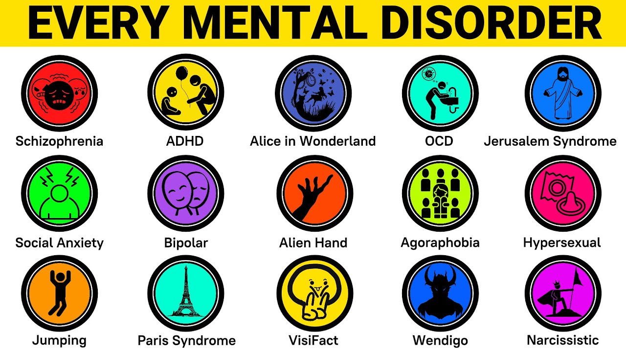 Every Mental Disorder Explained in 8 minutes | Paint explainer - YouTube