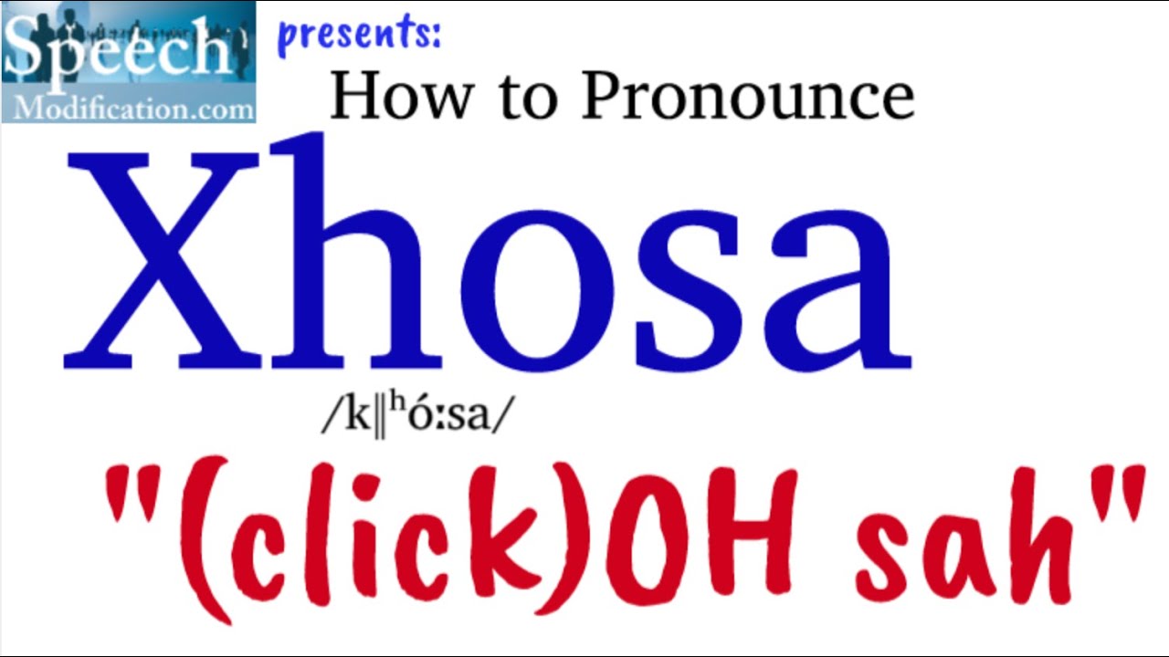 How To Pronounce Xhosa YouTube how-to-pronounce-xhosa-youtube