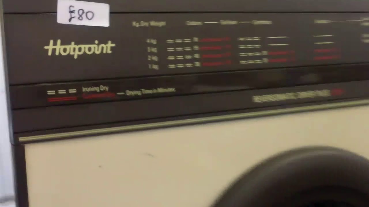 This is An Old Hotpoint REVERSOMATIC DRYER PLUS 9324 - YouTube