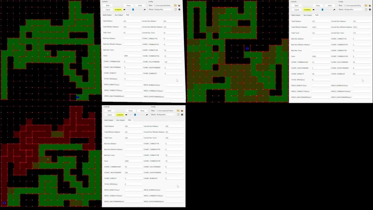 Micromouse Maze simulation - YouTube