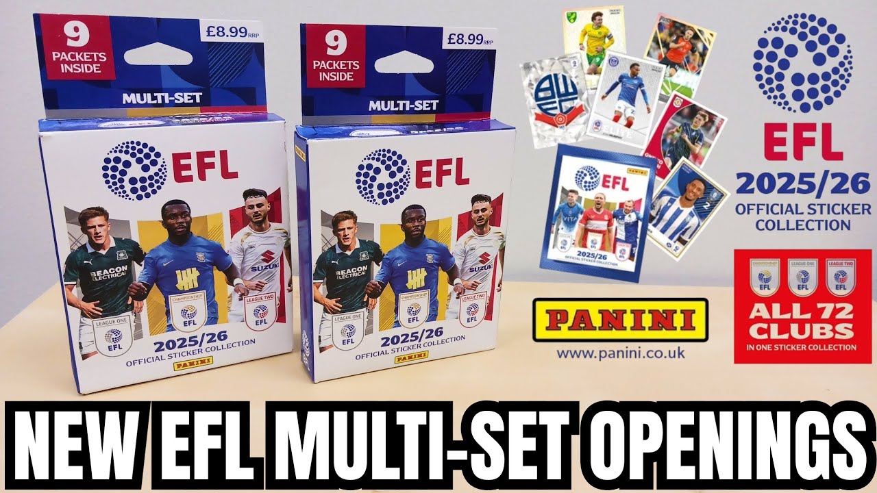 NEW Panini EFL 2025/26 Official Sticker Collection | OPENING TWO MORE ...