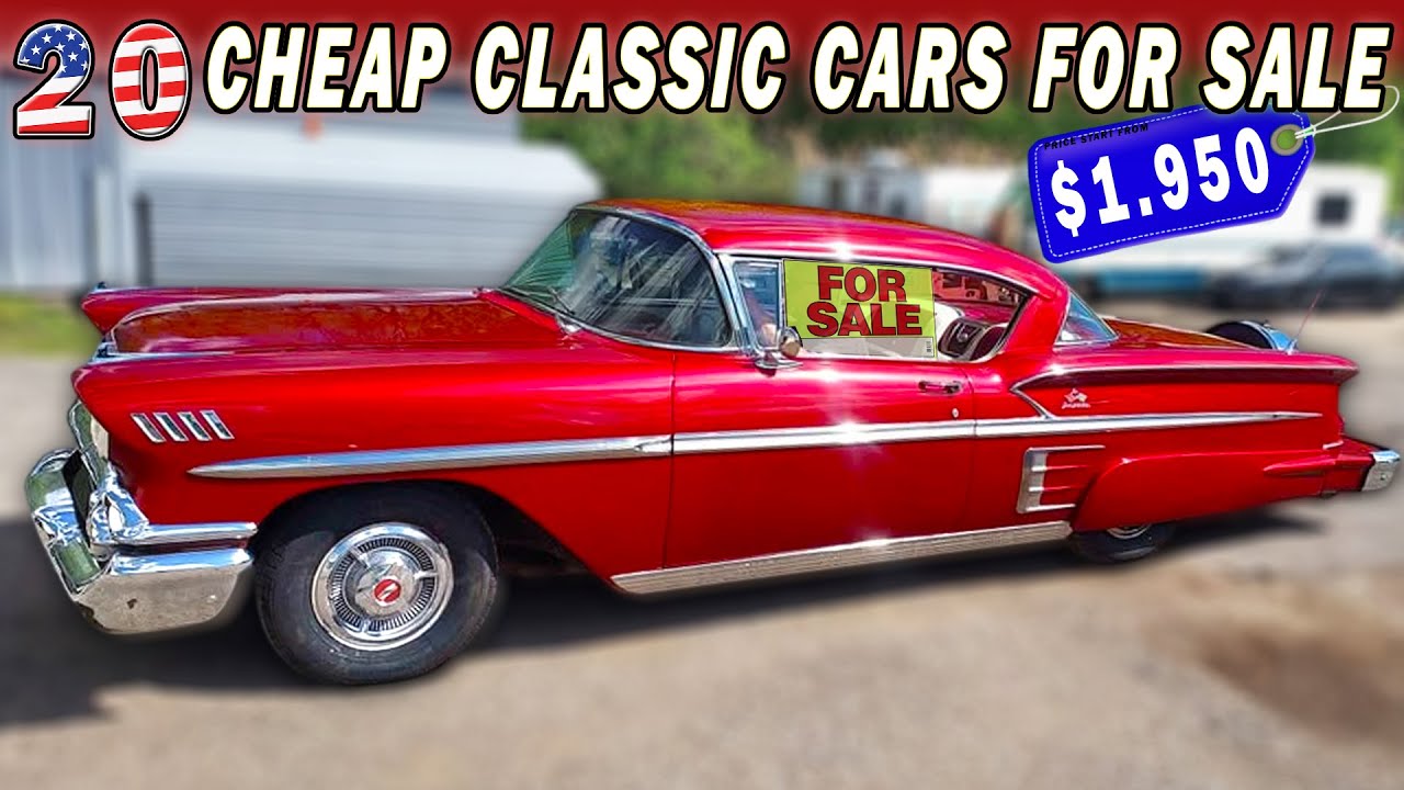 20 Cheap Classic Cars for Sale Owner Listings - YouTube