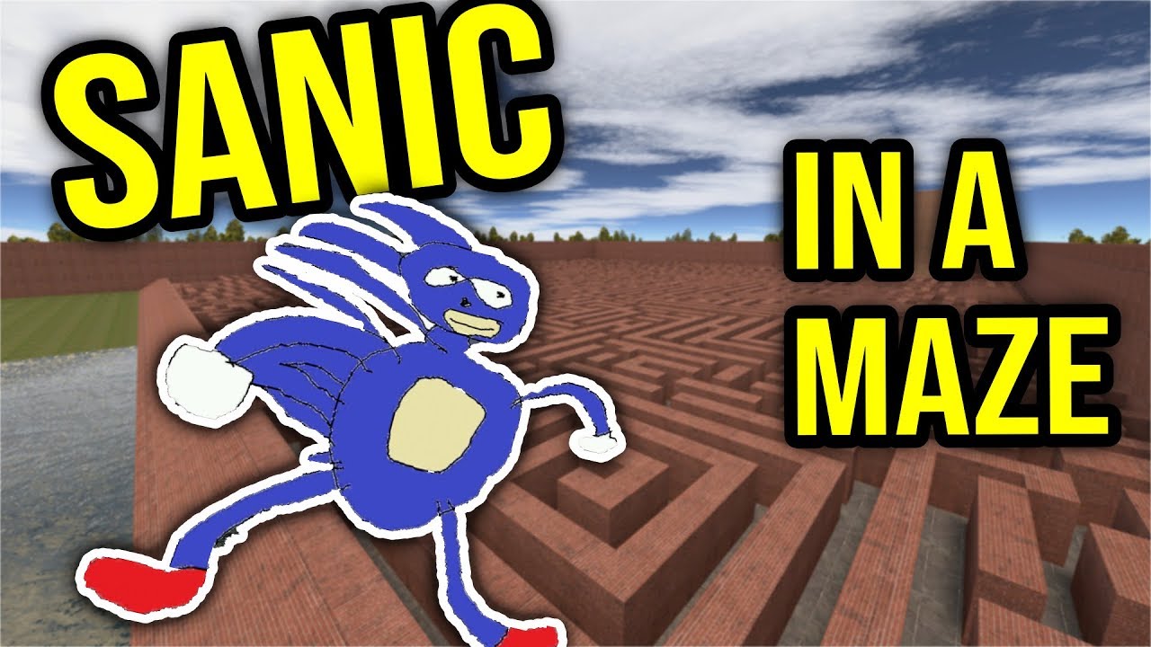 SANIC IN MAZE!! (gmod nextbot) - YouTube