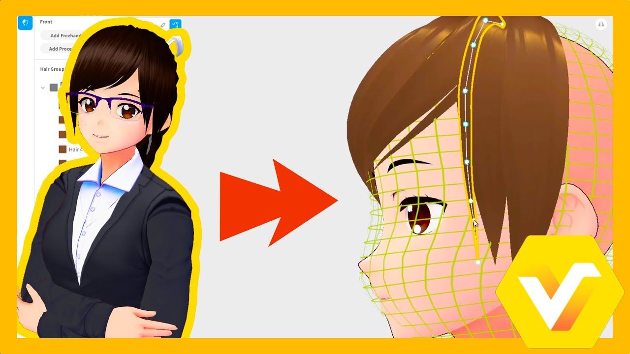 Channel Intro and sculpting a new model in Vroid Studio - YouTube
