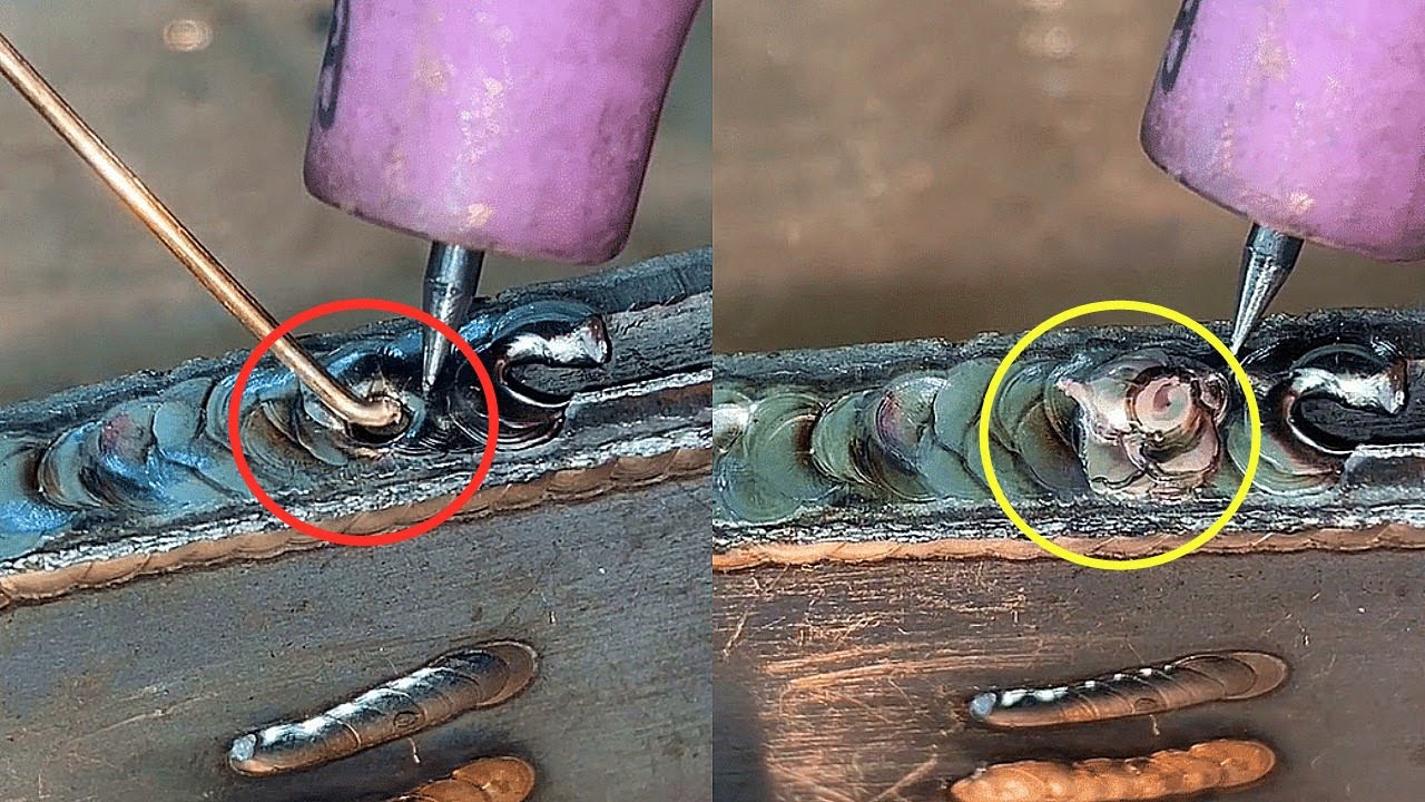 Cold welding machine fills small holes! Amazing welding process - YouTube