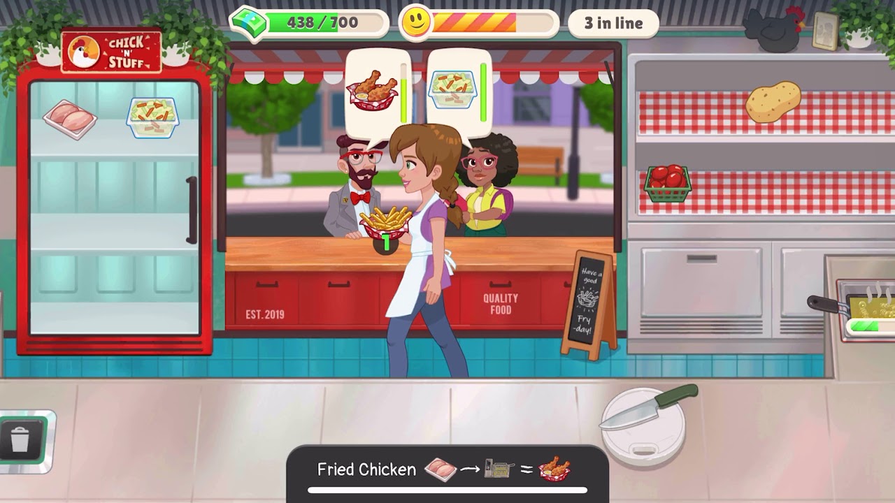 Kitchen Scramble 2 World Cook Chick N Stuff 6-1 - YouTube