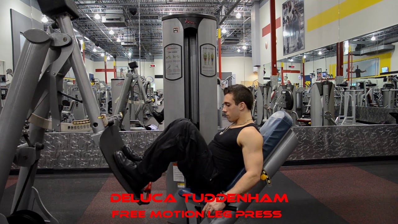 Free Motion Leg Press Machine - YouTube