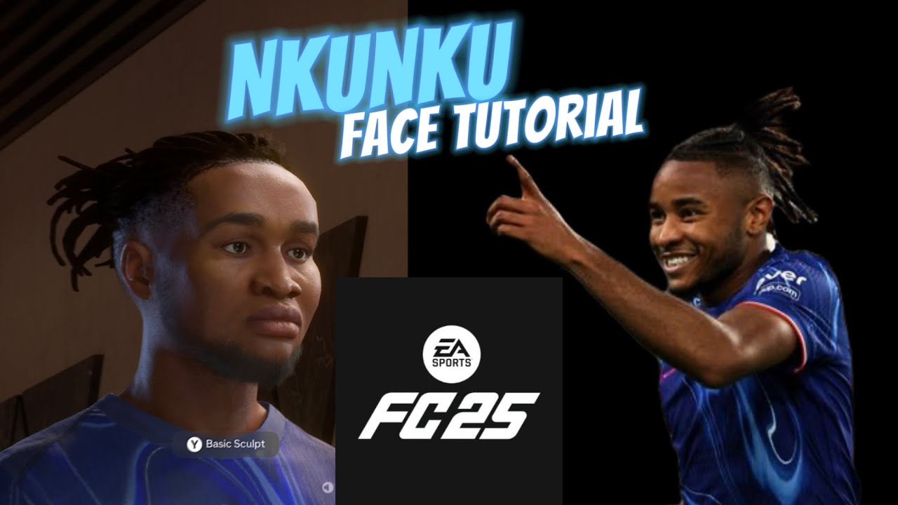 FC 25 Christopher Nkunku Face Creation - YouTube