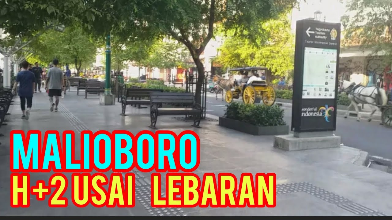 Malioboro Hari ke-2 Lebaran kondisi pagi apa adanya tanpa edit - YouTube