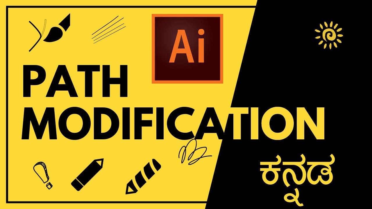 Path Eraser, Join & Smooth Tools in Illustrator Complete Guide ಕನ್ನಡ ...