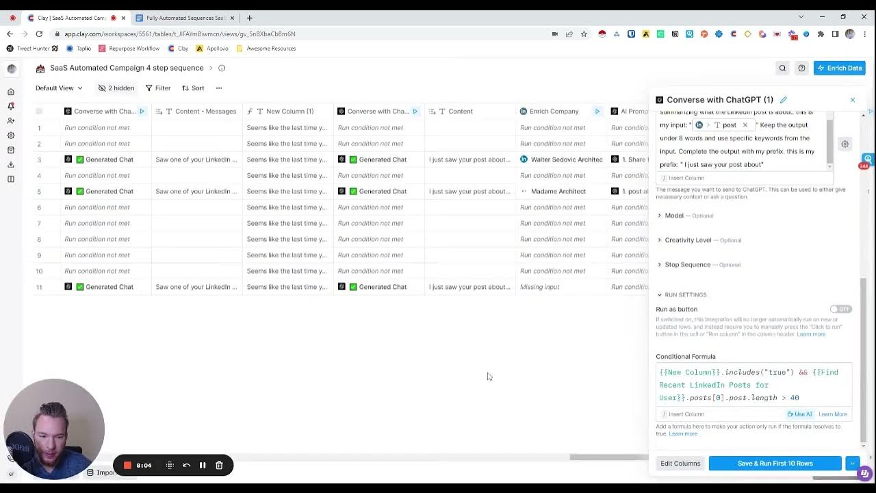 Personalizing a 4 Step Email Sequence with GPT-4 for a SaaS Company - YouTube