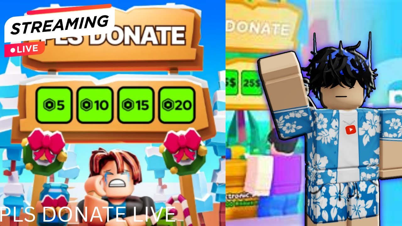 PLS DONATE / RAISING & CHILLING / LIVE / ROBLOX / TTS ON - YouTube