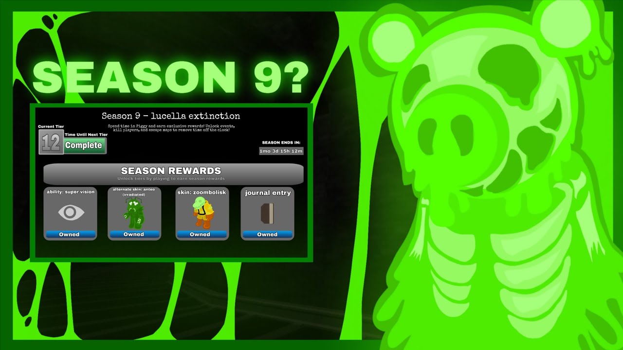SEASON 9 LUCELLA EXTINCTION ☢️🧬 | PIGGY CONCEPT | ROBLOX - YouTube
