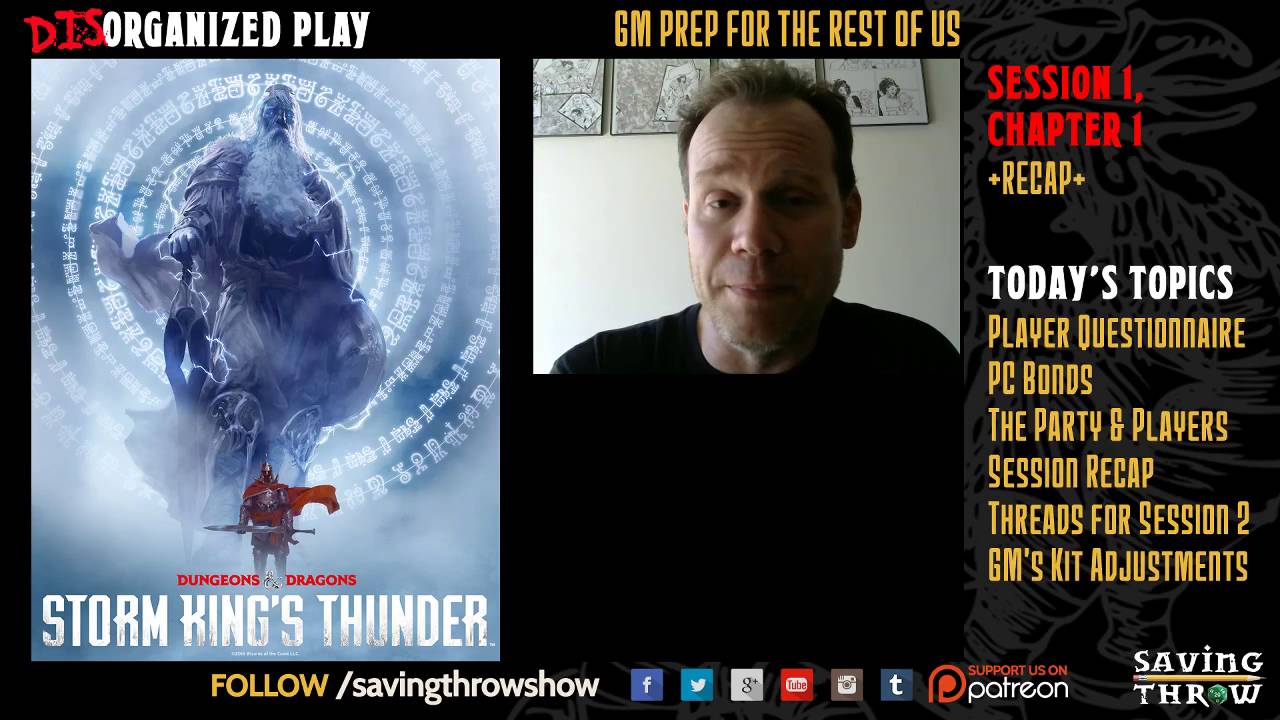 Disorganized Play - GM Prep w/ Tom Lommel - Episode 3 - YouTube