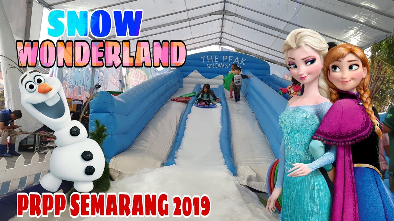 SNOW WONDERLAND @PRPP SEMARANG 2019 | Marsha Kenzo Main Salju - YouTube