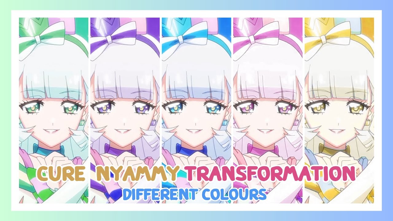 Cure Nyammy Transformation | (Different Colours) - YouTube