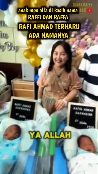 TANGGAPAN RAFI AHMAD‼️ Lanak mpo alfa di kasih nama rafi dan rafa #artis #rafiahmad #mpoafa ...