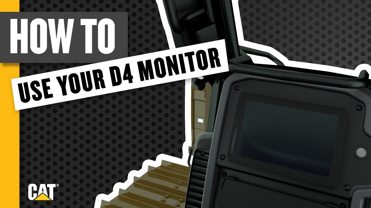 Learn the Basics of Your Cat® D4 Dozer Monitor - YouTube