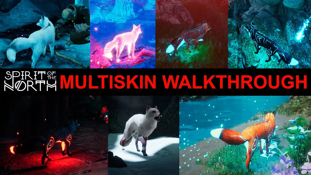 Spirit of the North 🦊 (PC) | Multiskin Walkthrough | Full game | All ...