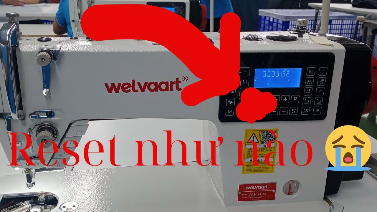 Reset máy 1 kim.reset the sewing machine - YouTube