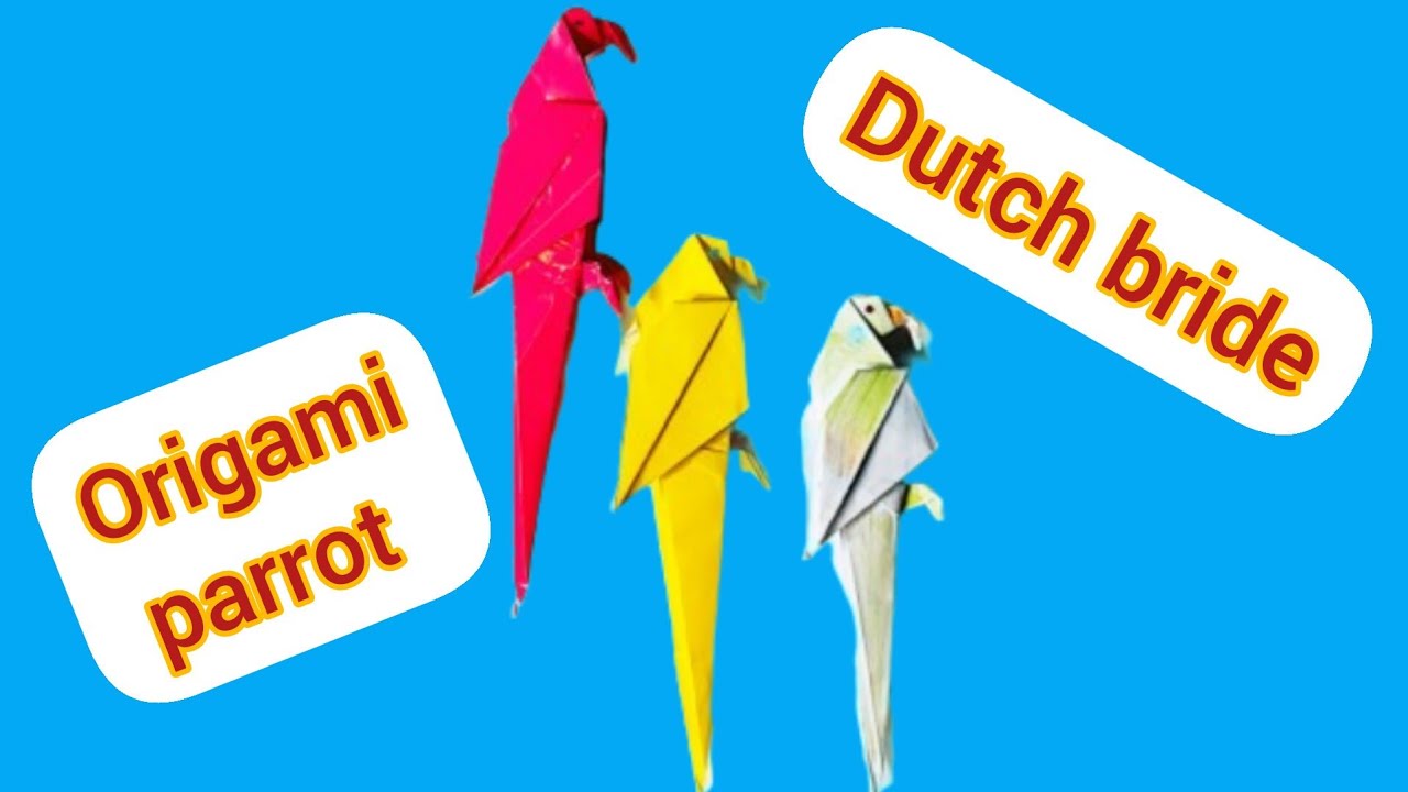 Origami Paper Parrot | How to make a paper parrot? - YouTube