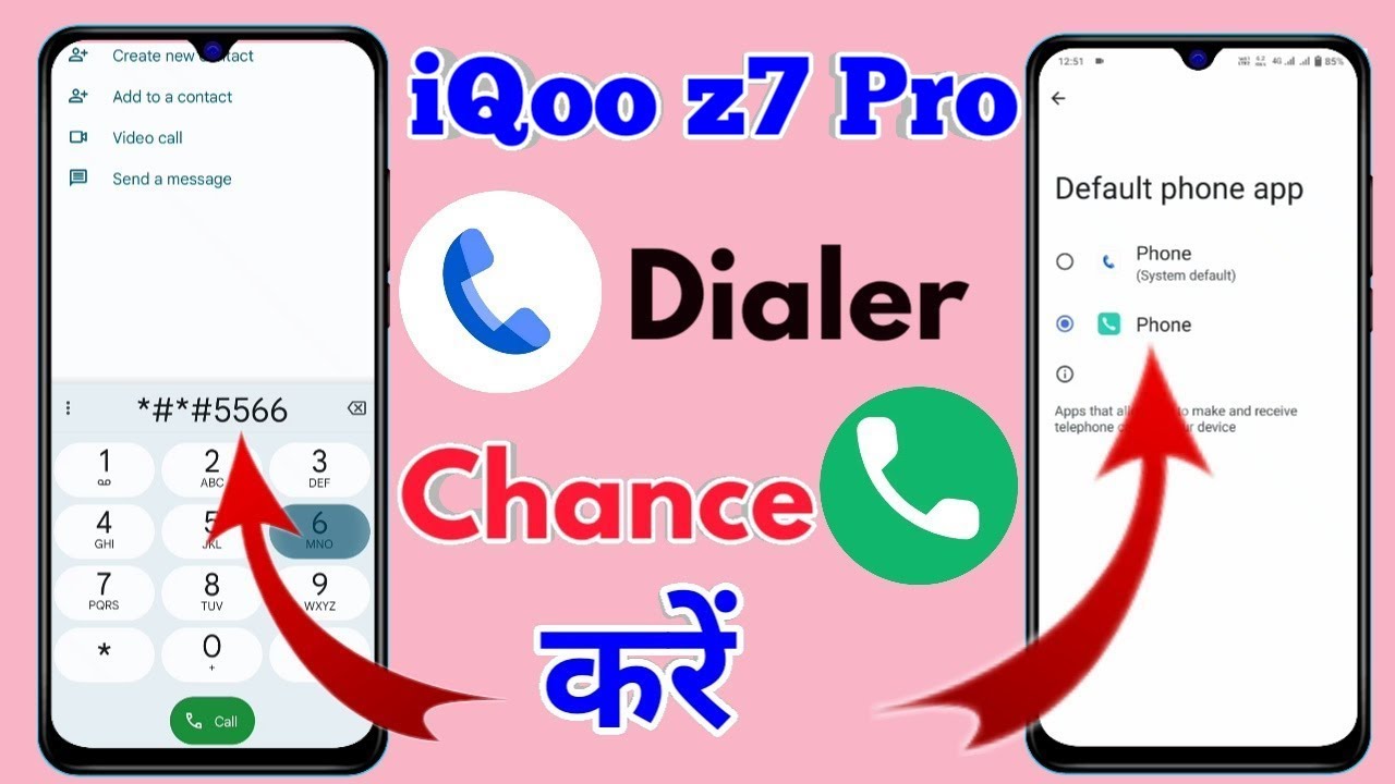how to change google dialer iqoo z7 pro, iqoo z7 pro dialer change ...