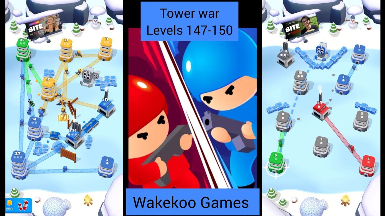 Tower War Levels 147-148-149-150 - YouTube