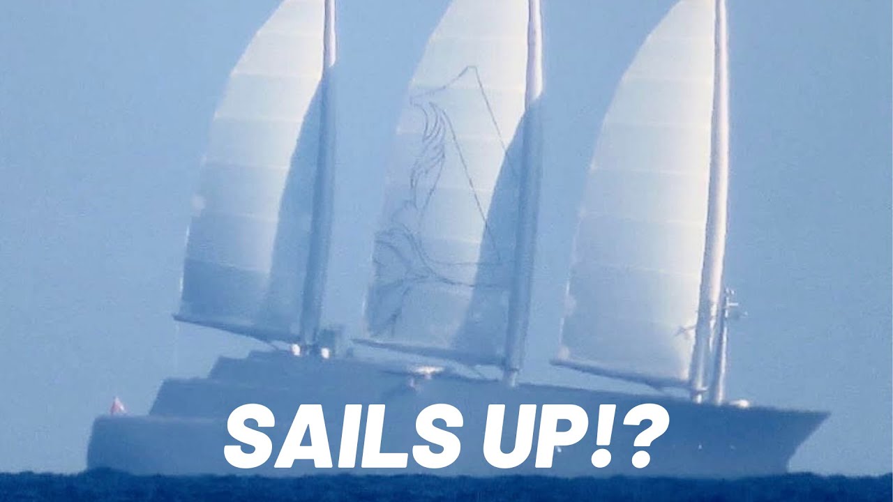 Sailing Yacht A with Her Sails Up | Unique Footage - YouTube