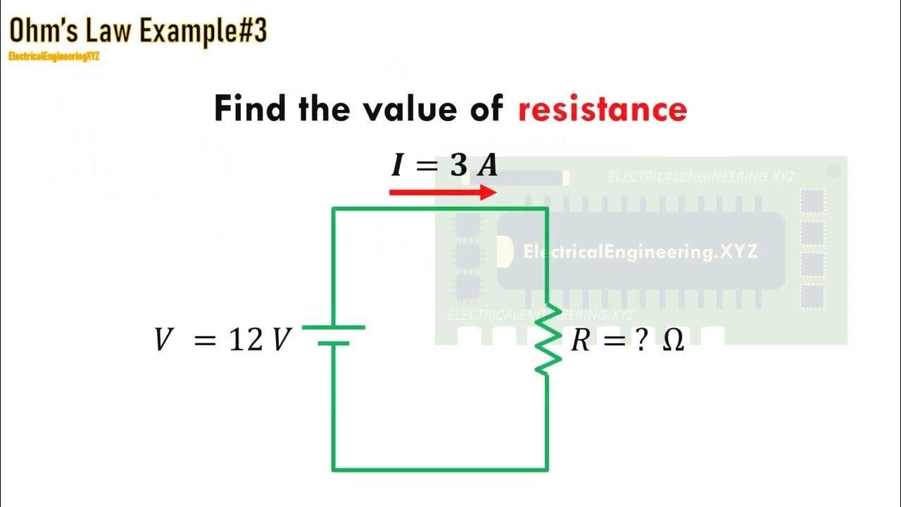 Ohm's Law Solved Example Problem 3 - YouTube