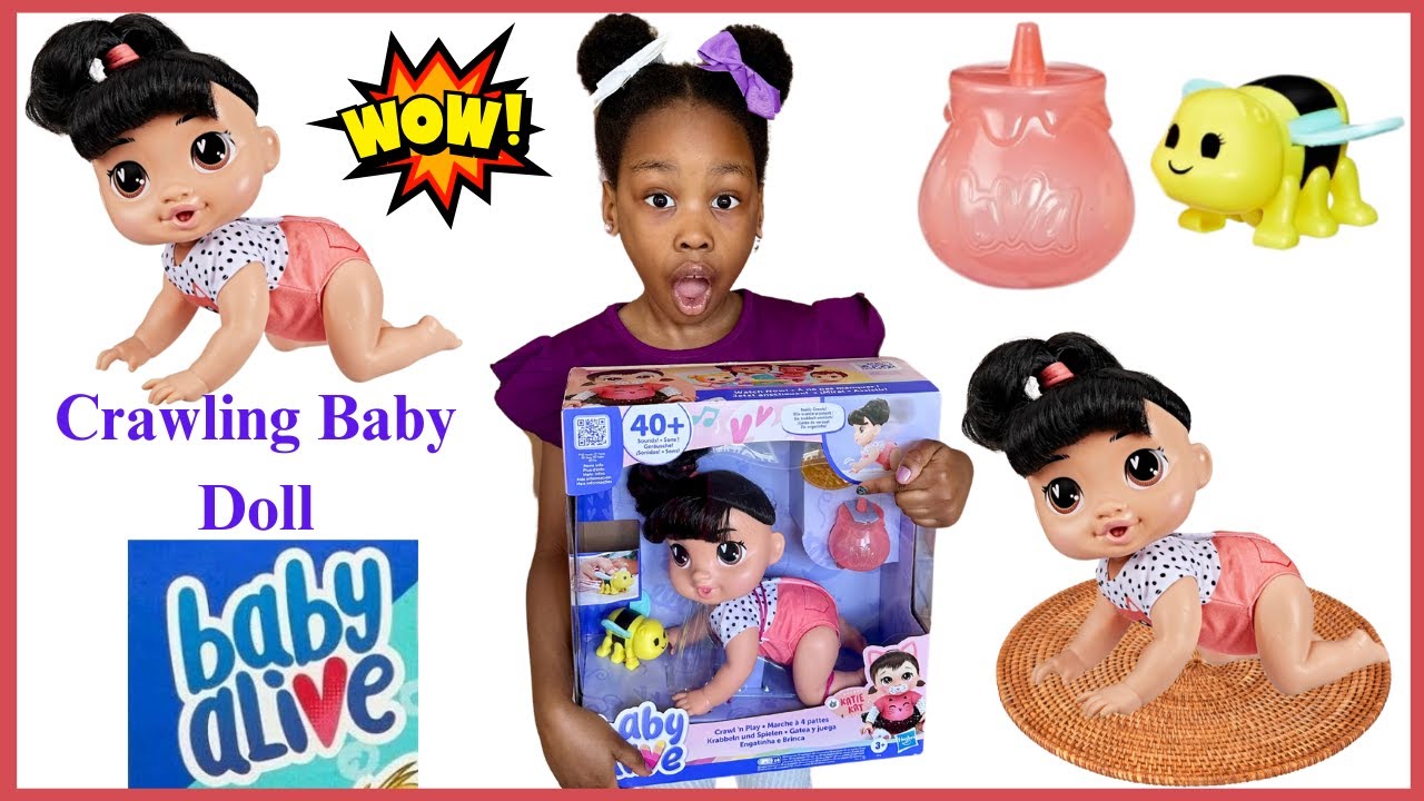 NEW Baby Alive Crib life dolls Crawl n Play Feeding - YouTube