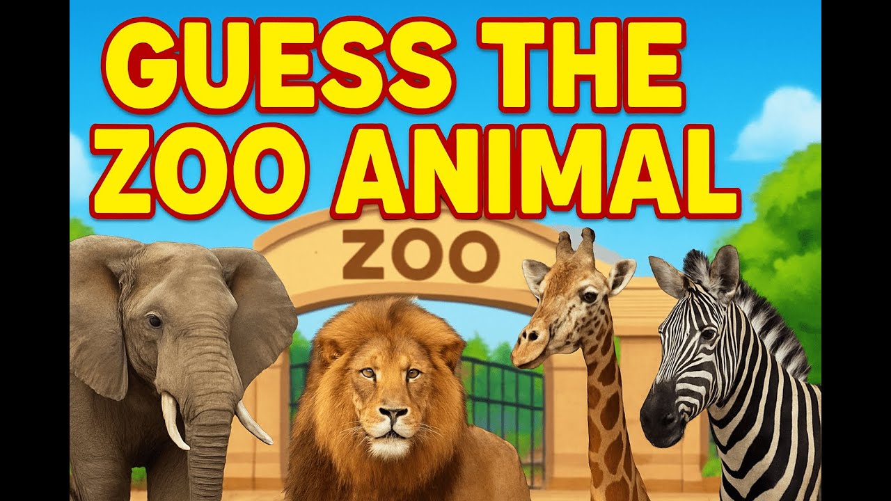 Guess the Zoo Animal | Fun Animal Quiz for Kids - YouTube