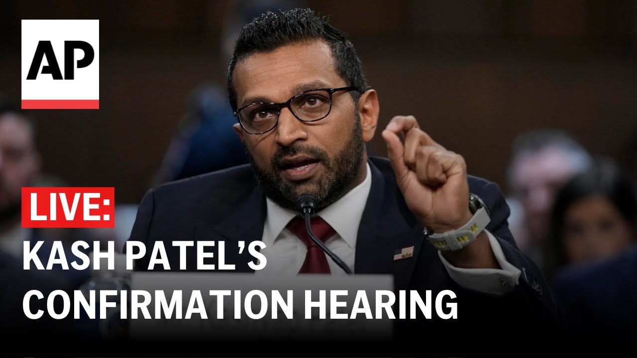 LIVE: Kash Patel’s confirmation hearing for FBI director - YouTube